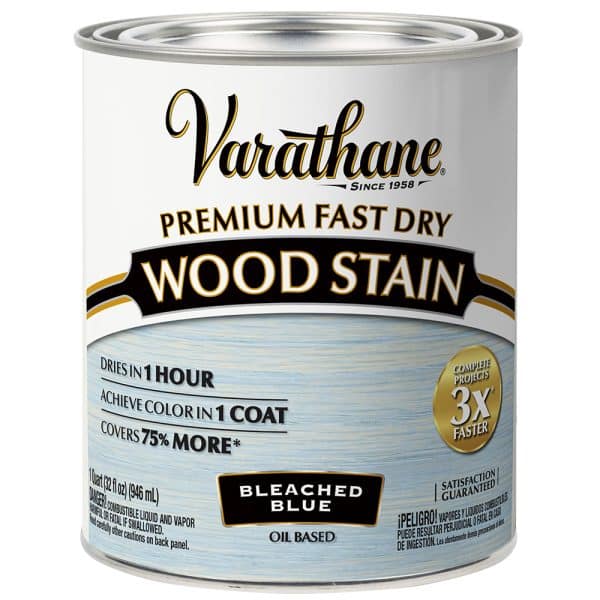 Qt Rust‐Oleum 297425 Bleached Blue Varathane Premium Fast Dry Wood ...