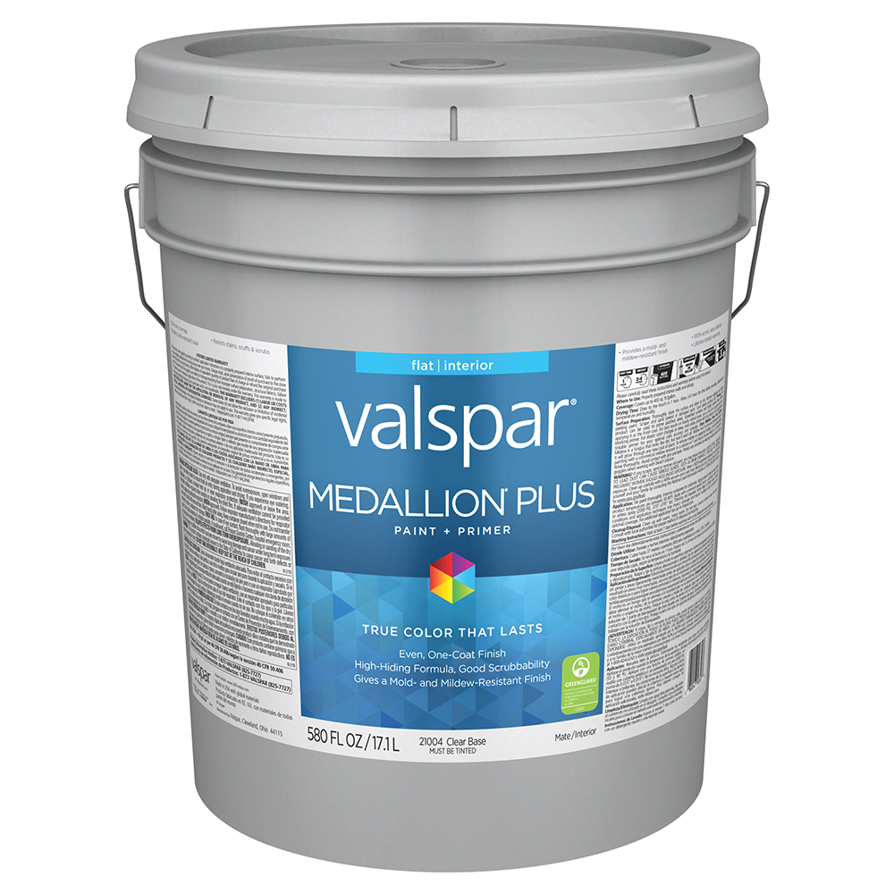 2-Pack of 5 Gal Valspar 21004 Clear Base Medallion Plus Interior Paint ...