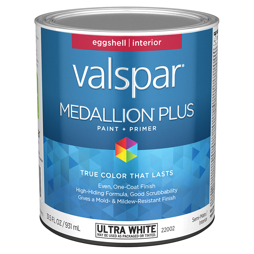 60-Pack of 1 Qt Valspar 22002 Ultra White Base Medallion Plus Interior ...