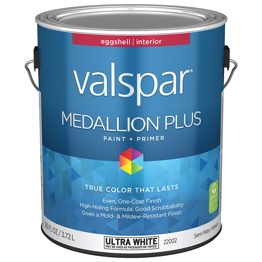 24-Pack of 1 Gal Valspar 22002 Ultra White Base Medallion Plus Interior ...