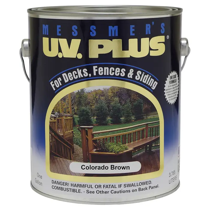 180-Pack of 1 Gal Messmer's CMS-611-1 Colorado Brown U.V. Plus Decks ...