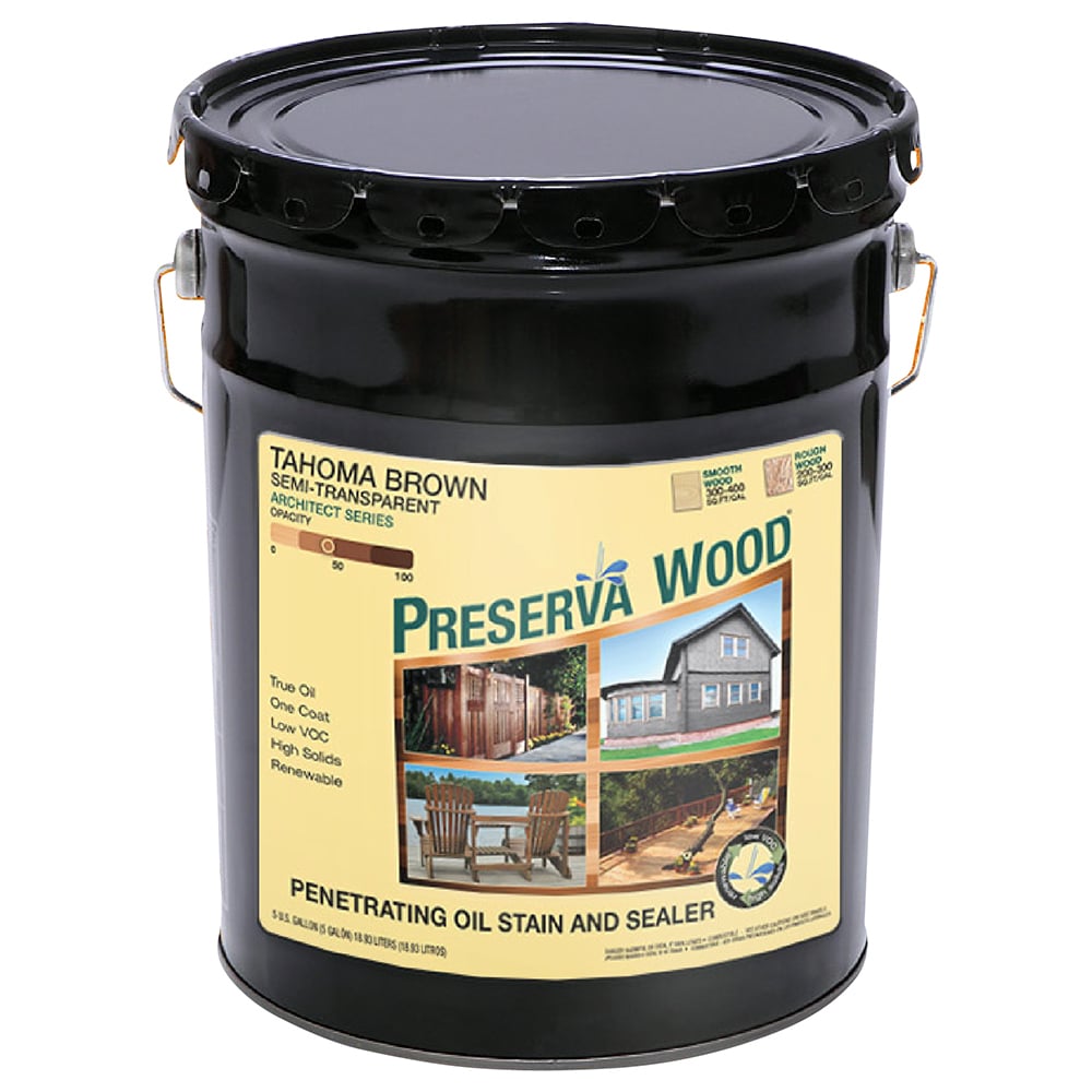 5 Gal Preserva Products, Ltd. 11503 Tahoma Brown Preserva Wood ...