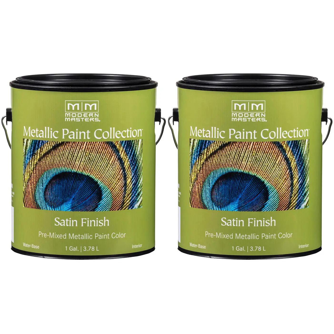 2‐Pack of 1 Gal Modern Masters ME194 Iridescent Gold Metallic Paint ...